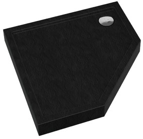 Aplomo Prato Stone 90x90 sprchová vanička, black