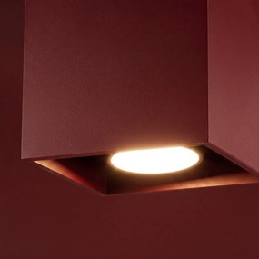 Sollux Lighting Stropní svítidlo QUAD 1 bordó