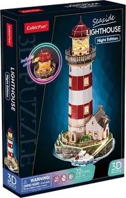 CubicFun 3D Puzzle Maják (Noční edice) / 72 dílků