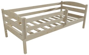 Vomaks Dětská postel DP 020 se zábranou Rozměr: 80 x 160 cm, Barva: surové dřevo