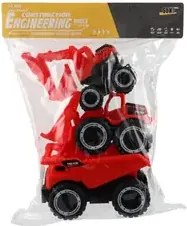 TEDDIES Stavební auta 3 ks / Na volný chod / Plast / 15-19 cm / od 3 l