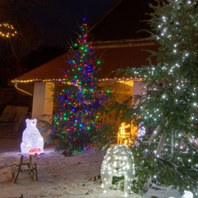 LED světelný řetěz ELSLN, 20 m, 100 barevných diod, IP44, vč. zdroje