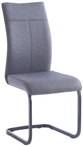 Vikio Čalouněná židle COMO černá/šedá
