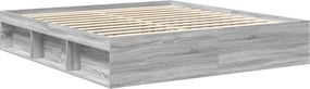 Rám postele šedý sonoma 180 x 200 cm Super King Size 3203885