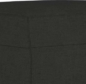3dílná sedací souprava s poduškami černá textil 3201660