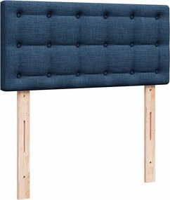 Box spring postel s matrací modrá 90x190 cm textil 3287331