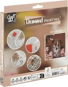 GRAFIX Diamantové malování Roztomilé štěně / 20x20 cm