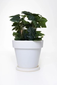 Květináč LEVANTA, plast, výška 43 cm, bílý