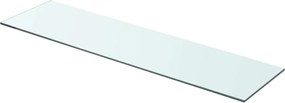 Policové desky 2 ks sklo čiré 80 x 20 cm 3051574