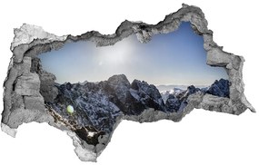 Wallmuralia Nálepka fototapeta 3D výhled Zima v Tatrách 95x73 cm