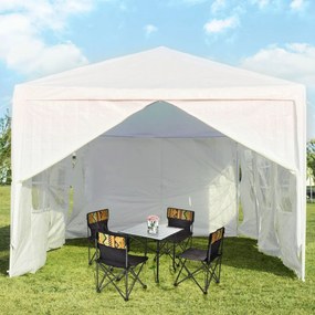 Costway Zahradní altán párty stan UV ochrana – 3 × 9 m, bílý