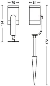 Philips 17428/30/P7 - LED RGB Venkovní bodové svítidlo Hue LILY LED/8W/230V IP65