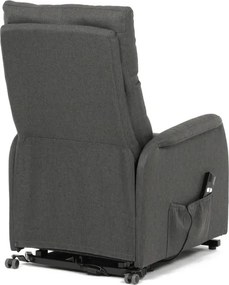 Polohovací křeslo šedé, elektrické TV-5482 GREY2