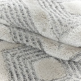 Ayyildiz, Kusový koberec Pisa 4707 Grey, 80x250, šedá, ložnice