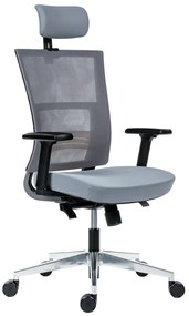 ANTARES Kancelářská židle síťovaná NEXT Barva potahu: šedá