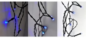 SOLIGHT LED vánoční řetěz, 3m, 20 LED, 3 x AA, modré světlo, zelený kabel