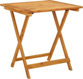 3dílný bistro set vzor listů textil a masivní dřevo 3281884