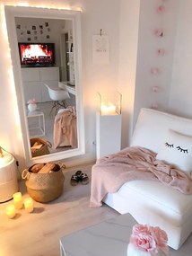 Dekorační svícen/sloup CANDELA, hliníkový kompozit, výška 100 cm, bílá