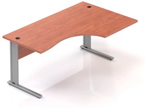 NABYTEK-DESIGNOVY.CZ - BPR20 03 - Kancelářský stůl rohový pravý Komfort, kovová podnož, 160x70/100x76 cm, calvados