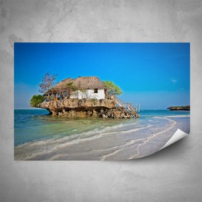 Plakát - Domek na ostrůvku (60x40 cm) - PopyDesign