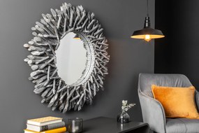 Noble Home Nástěnné zrcadlo Riviera, 80 cm, šedé