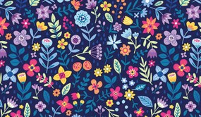 Malvis ® Vzorovaná tapeta roztomilý květinový vzor Vel. (šířka x výška): 288 x 200 cm