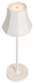 Sada 2 retro stolních lamp smetanové dobíjecí IP44 - Granny