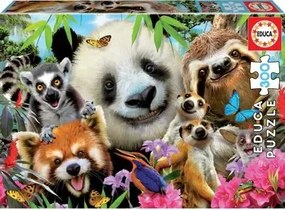 EDUCA Puzzle Selfie černookých kamarádů / 300 dílků / od 8 let
