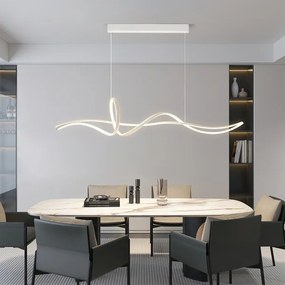 Brilagi - LED Stmív. lustr na lanku SIGNATURE LED/55W/230V 120x23 cm bílá + DO