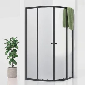 POINT BLACK 90x90 Grape Čtvrtkruhová sprchová zástěna