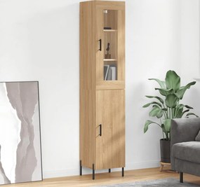 vidaXL Skříň highboard 34,5 x 34 x 180 cm kompozitní dřevo [3199181] Barva: dub sonoma