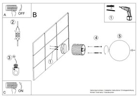 Sollux SL.1747 - Koupelnové nástěnné svítidlo HALO 1xG9/8W/230V IP44 červená