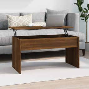 Konferenční stolek hnědý dub 102x50,5x52,5 cm kompozitní dřevo