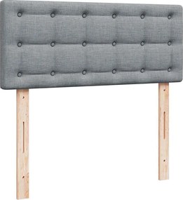 Box spring postel s matrací světle šedá 120x190 cm textil 3287409