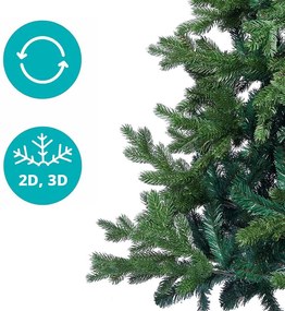 3D vánoční stromek s kovovým stojanem v několika velikostech - 150 cm