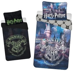 Jerry Fabrics povlečení bavlna Harry Potter 054 svítící efekt 140x200+70x90 cm