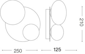 Ideal Lux - LED Stropní svítidlo NINFEA 2xG9/3W/230V bílá