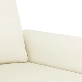 Petromila 2dílná sedací souprava s polštáři krémová samet