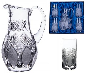 Onte Crystal Bohemia Crystal ručně broušená souprava na vodu Exclusive 1+4