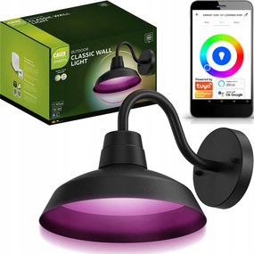Zahradní nástěnné Led svítidlo Venkovní svítidlo Tuya Bluetooth 4W Rgb Cct
