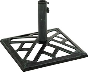 Stojan na slunečník zelený 44 x 44 x 31 cm litina 317760