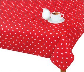 Bellatex Ubrus ADÉLA Červená,Bílá 100x100 cm
