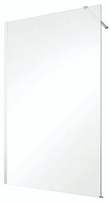 Besco Sprchový kout Walk-In ECO-N 90 (100, 110,120), výška 195 cm Rozměry (cm): šířka: 110, Barva profilů a typ výplně: profily: chrom, výplň: transparent