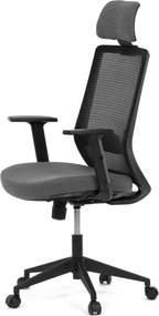 Kancelářská židle KA-V3329 BK, synchronní mechanismus, síťovina Šedá