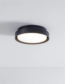 NV 9944603 Venkovní stropní svítidlo OLIVER černý hliník akrylový difuzor LED 20W 3000K 100-240V 92st. IP65 - NOVA LUCE