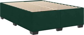 Box spring postel s matrací tmavě zelená 140x190 cm samet 3288603