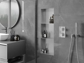 Mexen X-Wall-NR nástěnná police bez límce s polici 90 x 30 cm, inox - 1911903010S