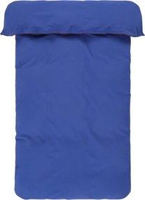 Modré/hnědé povlečení na jednolůžko z bavlněného perkálu 140x200 cm Pivot – Jotex