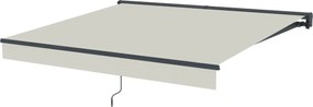 Elektrická markýza s LED osvětlením BestBerg BBSU-EL295BG / 295 x 250 cm / béžová