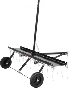 Vlek za odhrnovač trávy 121,9 cm hrábě na pro ATV nebo sekačku 24 prstů